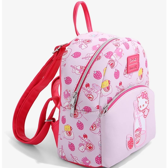 Loungefly | Bags | Loungefly Hello Kitty Strawberry Mini Backpack ...